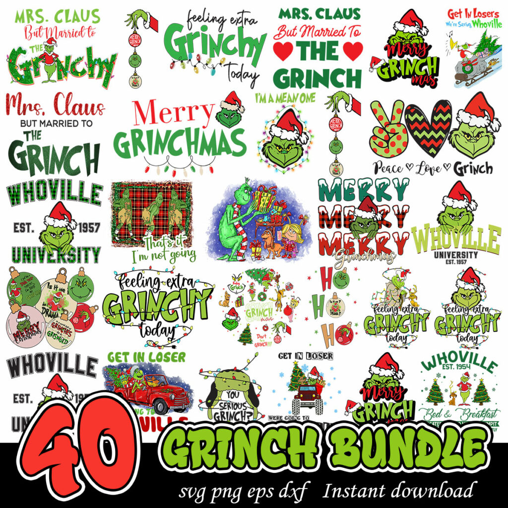 The grinch christmas svg bundle file, the grinch svg, grinch christmas svg - High-quality SVG ...
