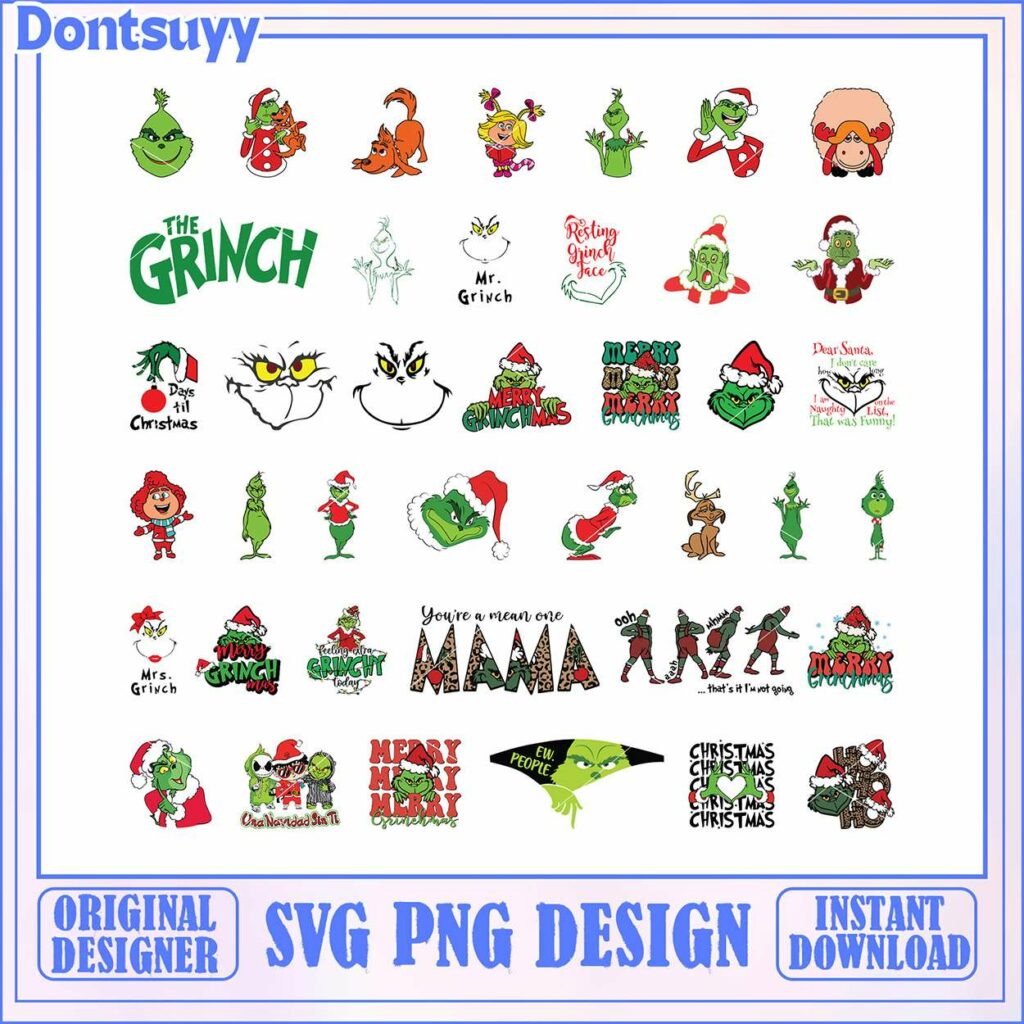 The grinch christmas svg bundle file, the grinch svg, grinch christmas svg - High-quality SVG ...