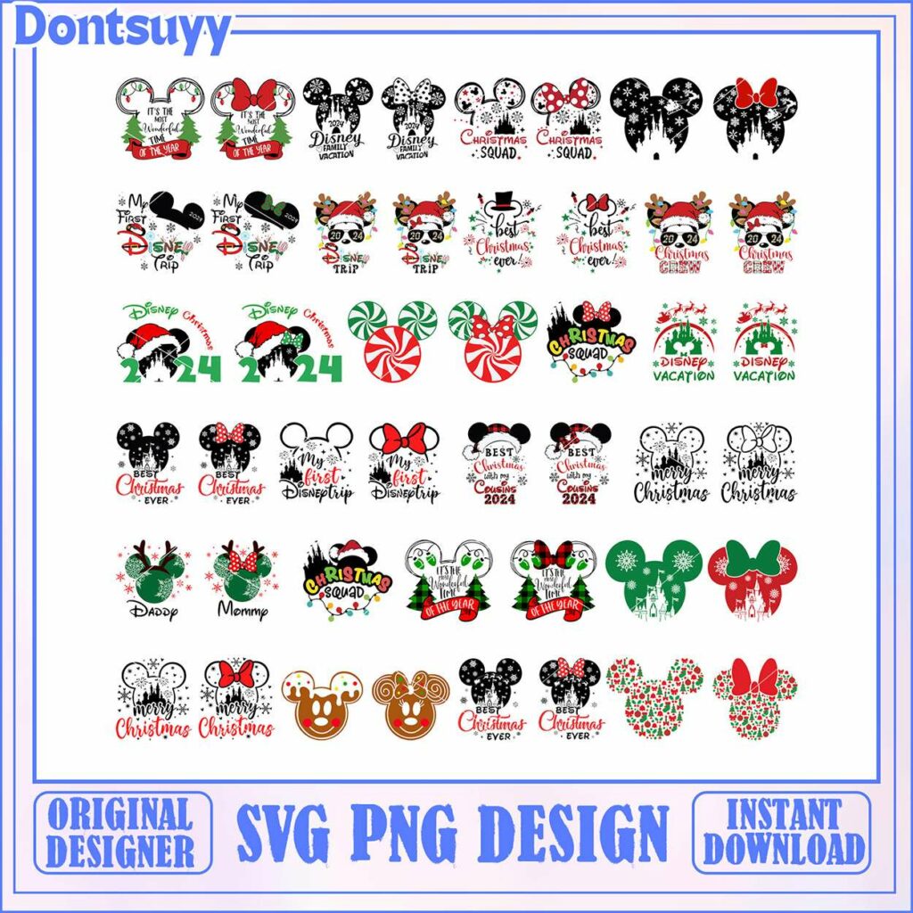Mickey disney head christmas svg bundle, mickey head svg , mickey ...
