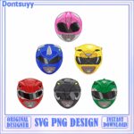 Power rangers helmets cartoon svg bundle, power rangers svg - High ...