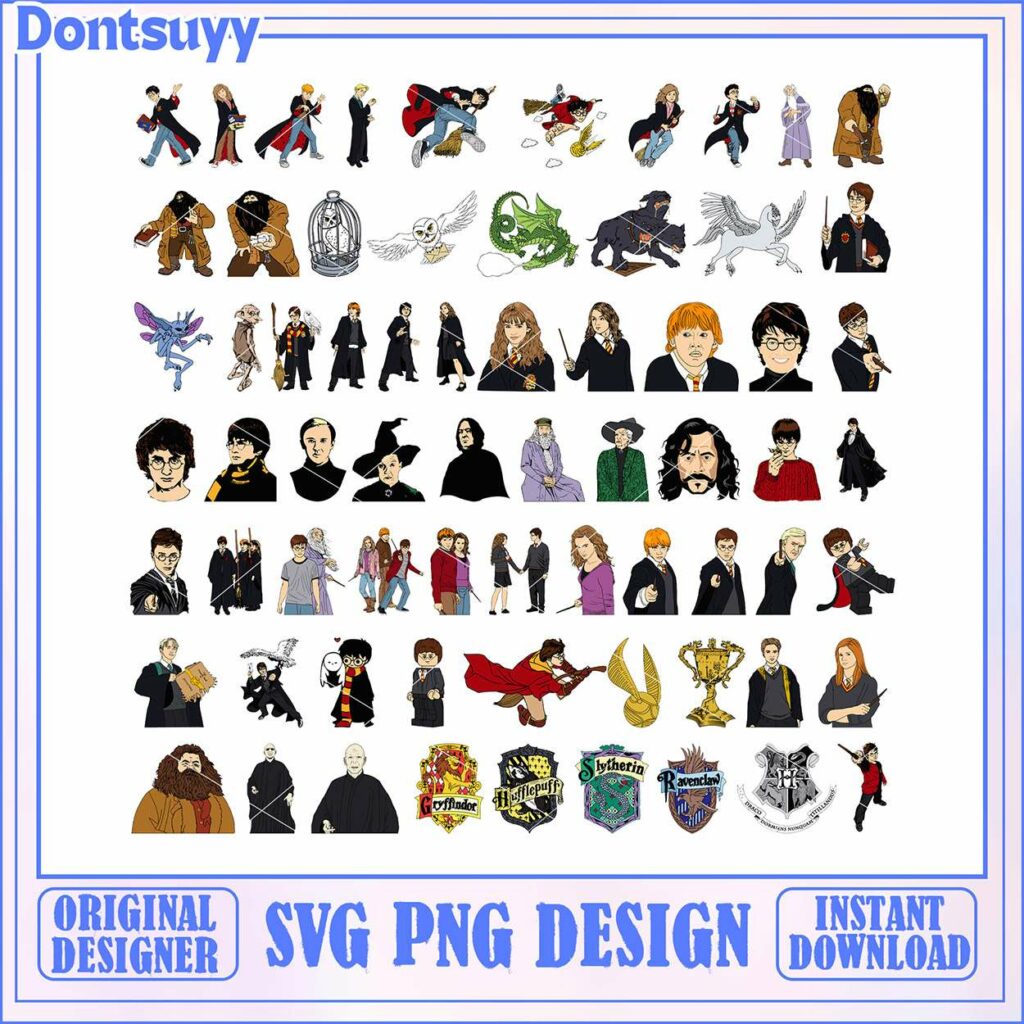 Harry potter characters svg bundle, harry of potter svg - High-quality ...