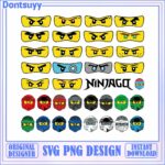 Lego ninjago head svg bundle, lego ninjago svg, lego ninjago movie svg ...