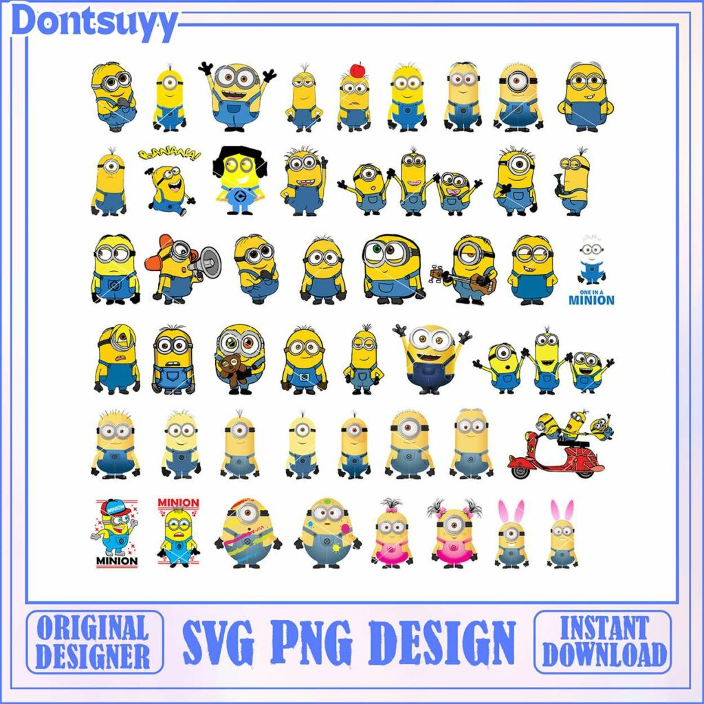 CT06082455-Minions bundle svg - High-quality SVG and PNG files for ...