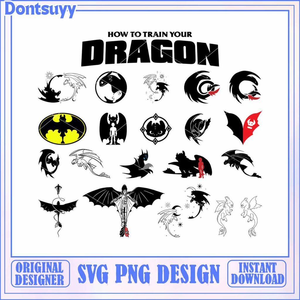 How To Train Your Dragon Svg bundle, how to train dragon svg - High ...