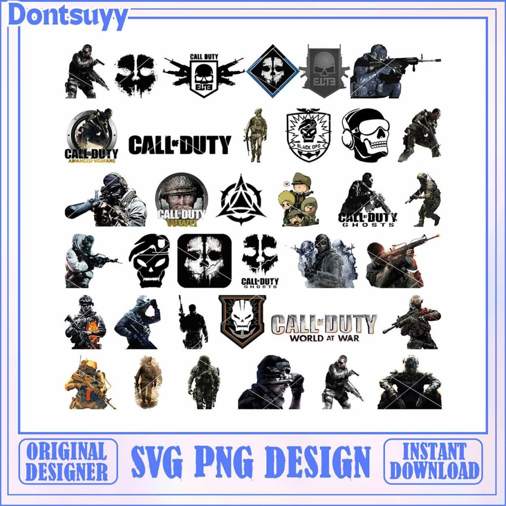 Call of duty svg bundle design, call of duty svg, call of duty game svg ...