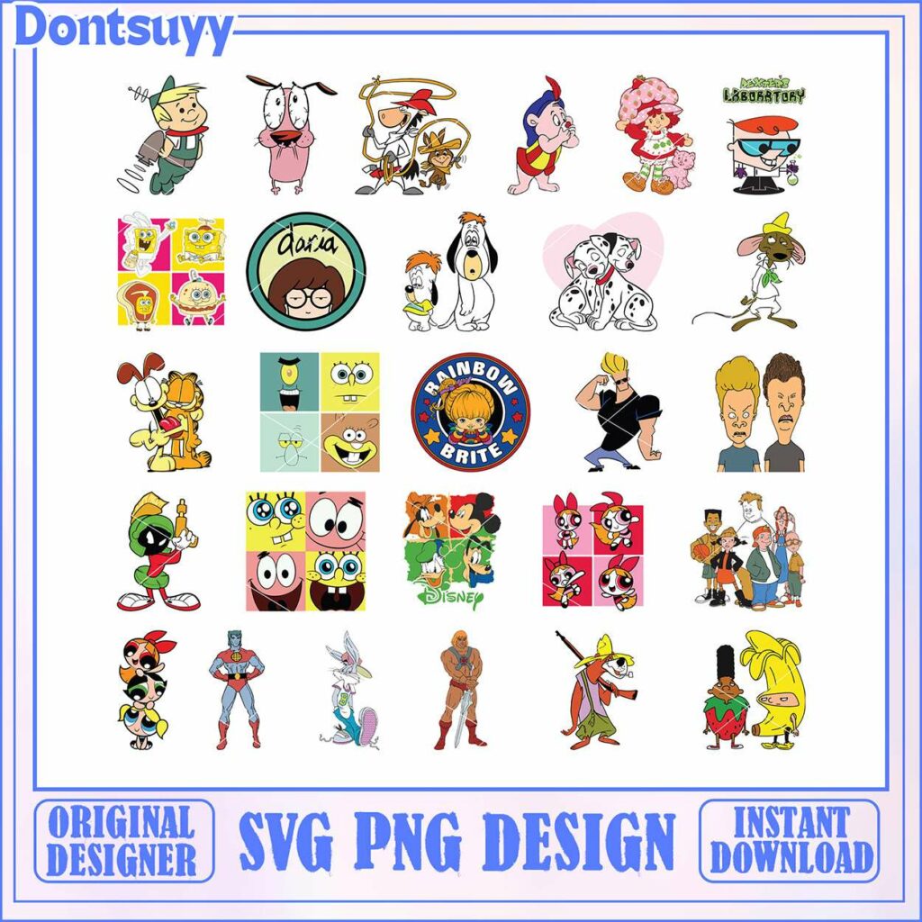 In cartoon characters world svg bundle, cartoon characters svg - High ...