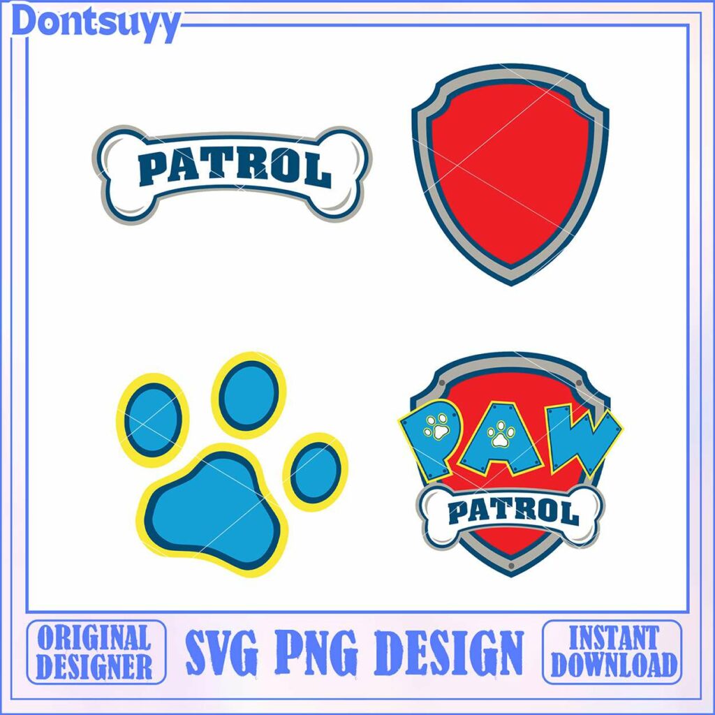 Paw patrol cartoon logo svg bundle, paw patrol svg, paw patrol logo svg ...