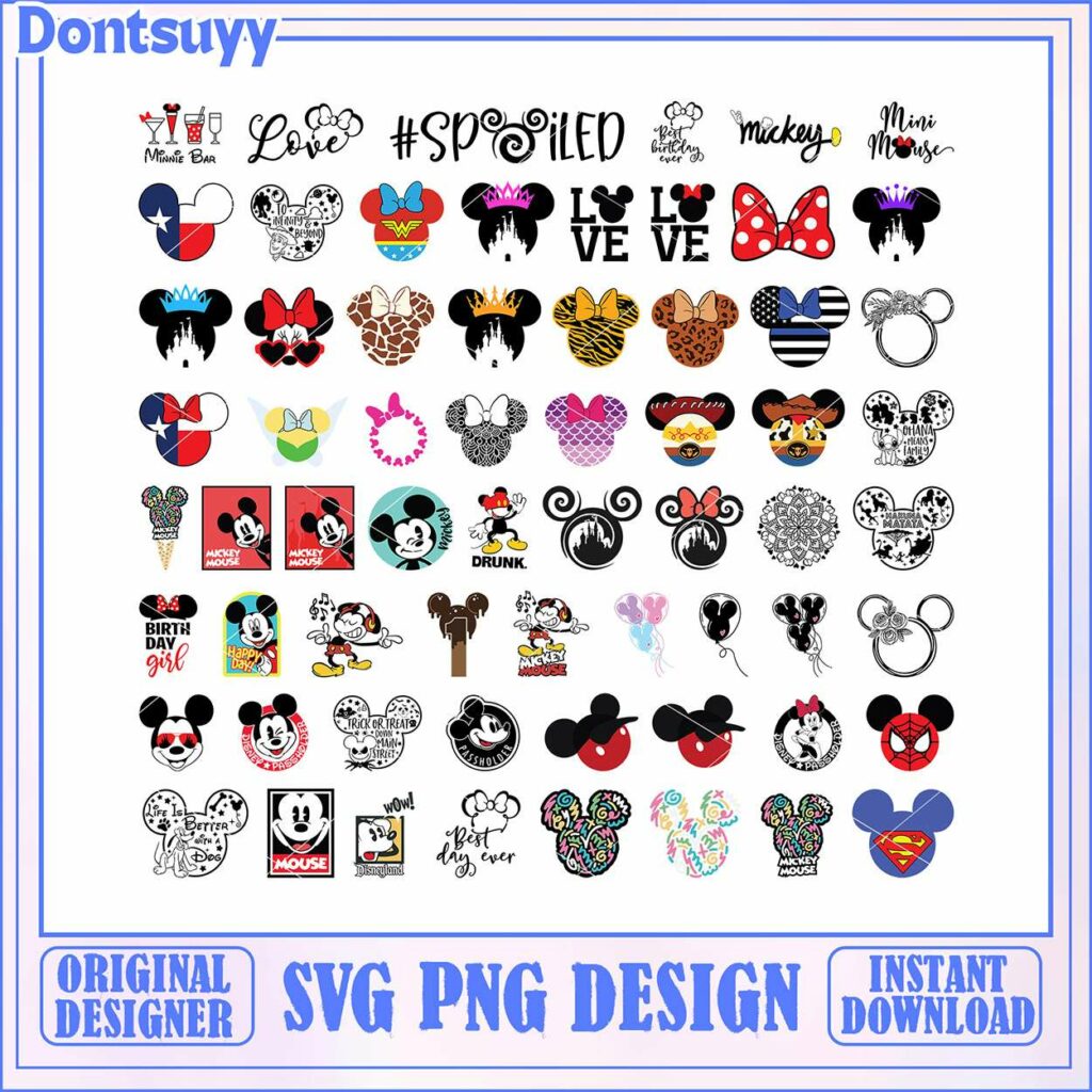 Minnie Mickey mouse bundle svg, mickey and minnie svg - High-quality ...