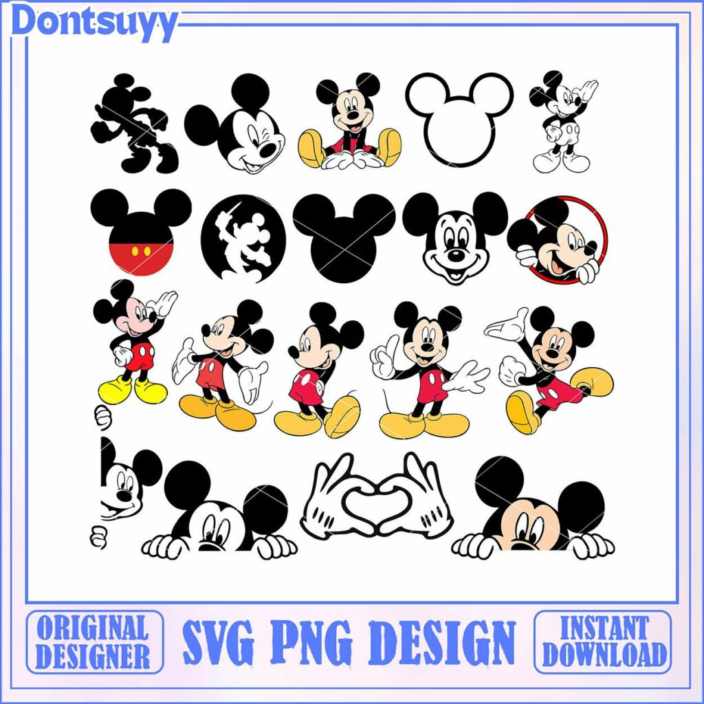 Mickey disney mouse SVG Bundle, disney mickey mouse svg - High-quality ...