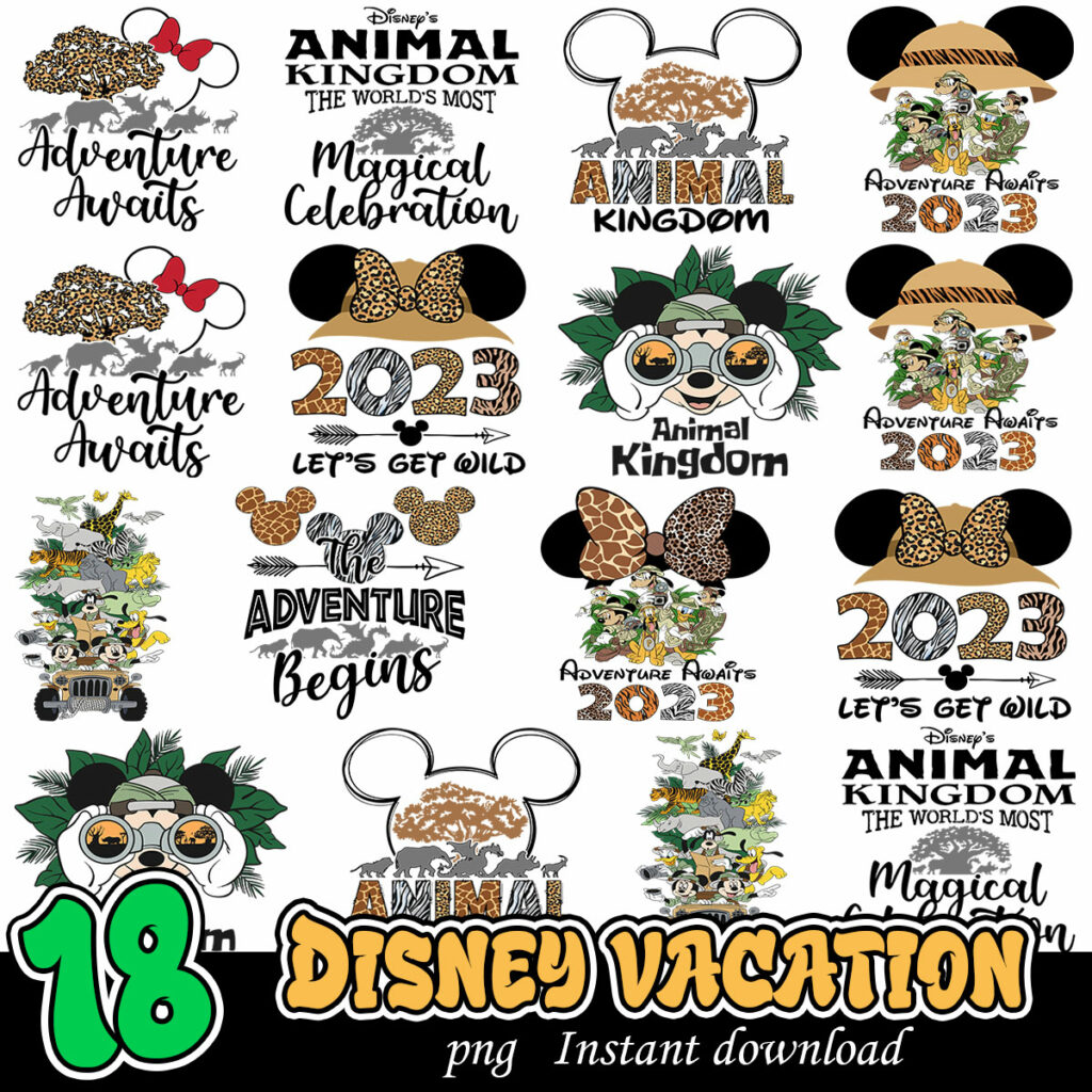 Disney mickey head animal kingdom bundle png, disney animal kingdom png ...