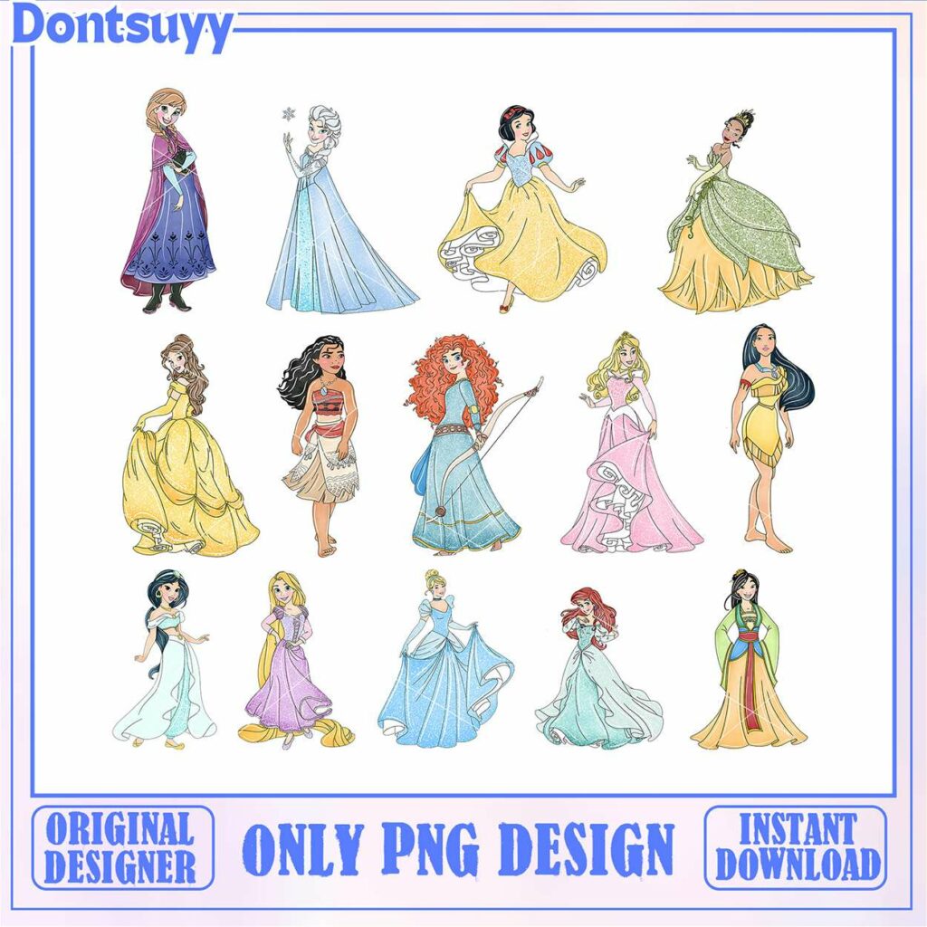 Disney princess clipart png bundle, disney princess costumes png - High ...