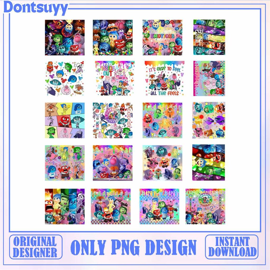 Inside out 2 emotions bundle png, disney pixar inside out 2 png - High ...
