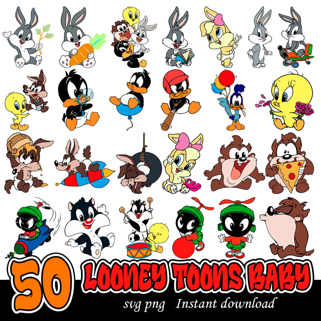 Looney Toons Baby characters svg bundle, looney toons show svg - High ...