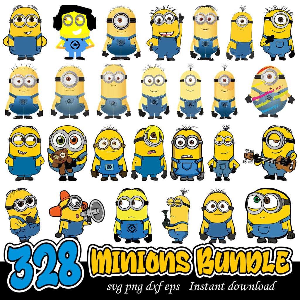 Minion disney figure svg bundle, stuart minion svg, disney minion svg ...