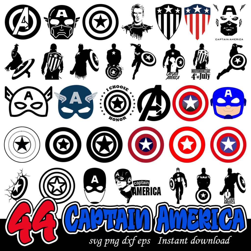 Captain America avengers svg bundle, captain america logo svg - High ...