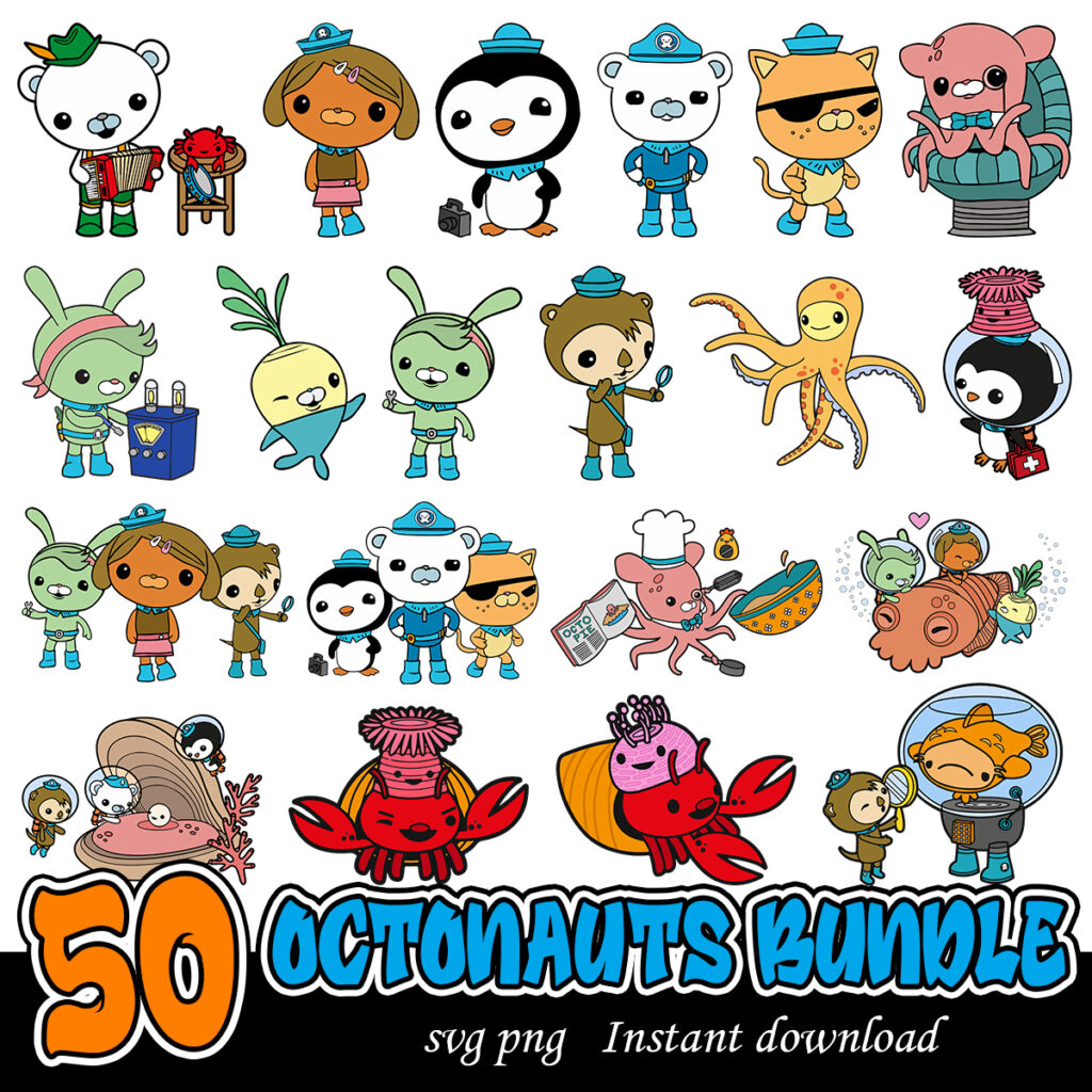 Octonauts cartoon characters svg bundle, octonauts cartoon svg - High ...