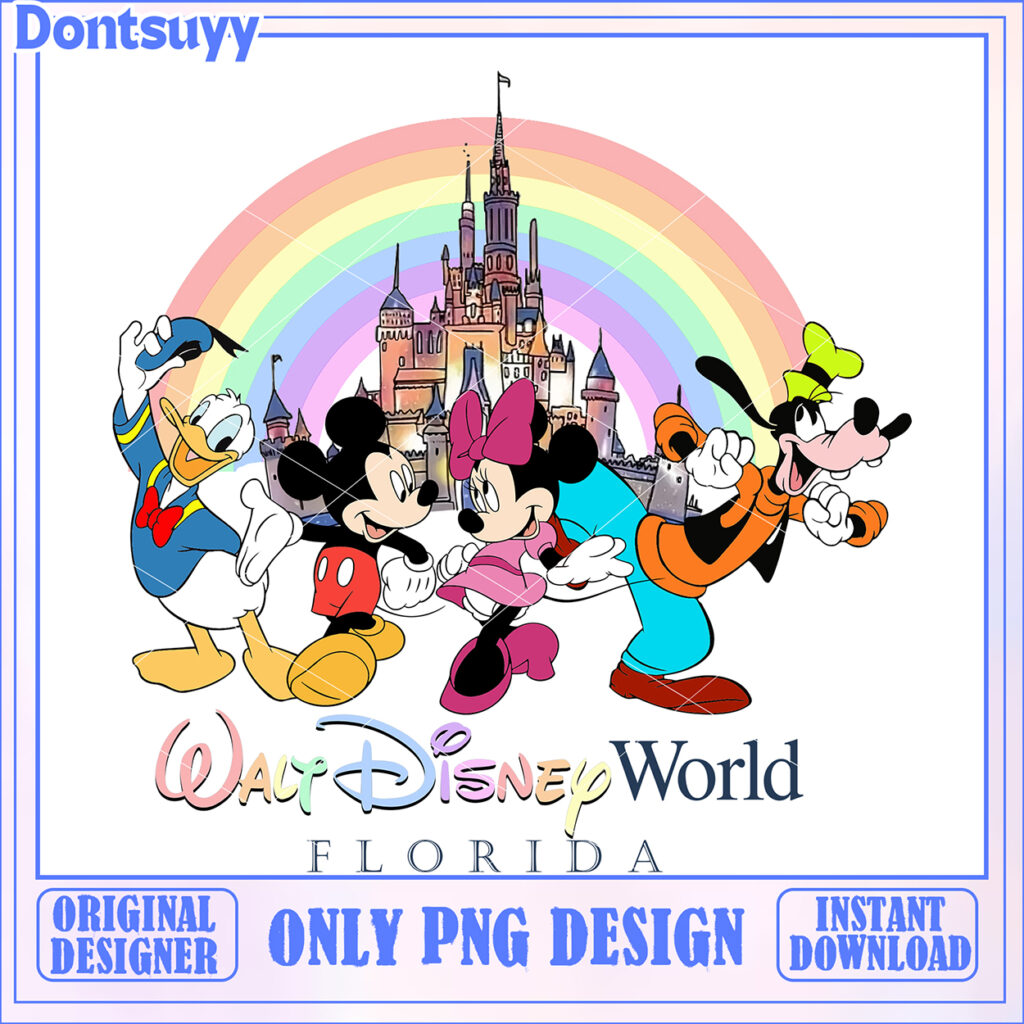 Walt disney world florida rainbow mickey mouse PNG - High-quality SVG ...