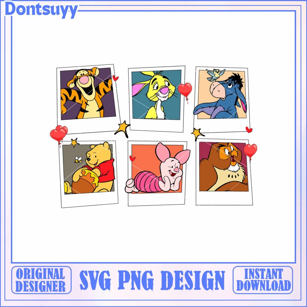 Winnie the pooh and friends signature svg, winnie the pooh svg - High ...