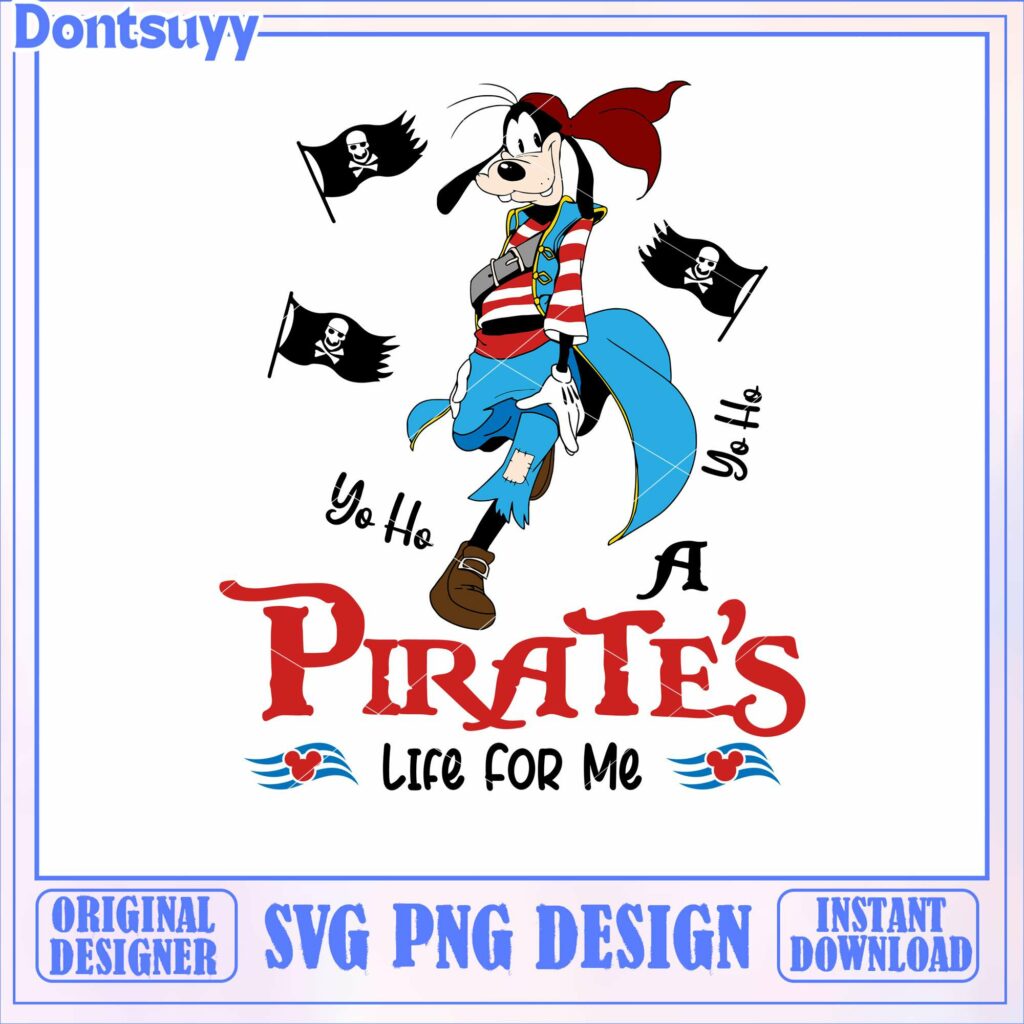 Goofy dog disney a pirate's life for me svg, pirates svg - High-quality ...