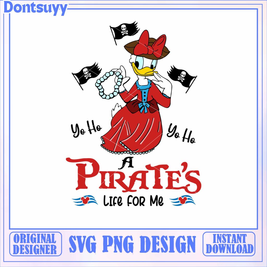 Daisy duck a pirate's life for me svg, daisy disney character svg ...