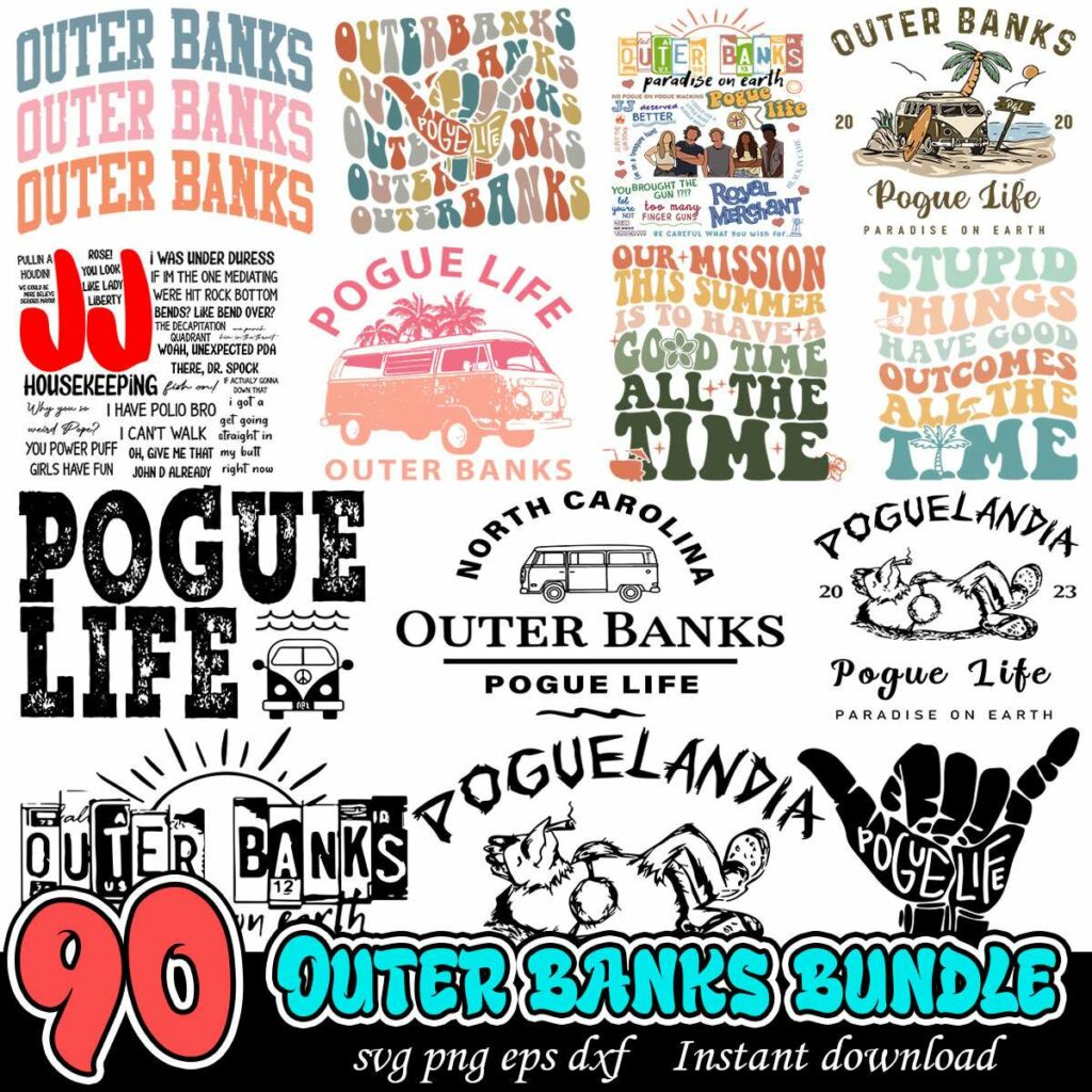 Outer banks svg bundle, outer banks svg, outer banks quotes svg - High ...
