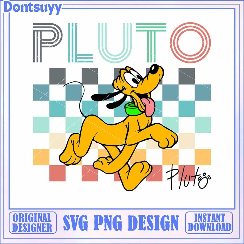 Pluto SVG PNG Design Instant Download - High-quality SVG and PNG files ...