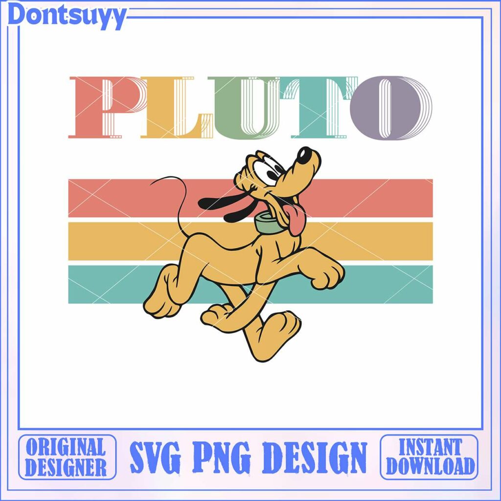 Pluto Retro SVG PNG Design - High-quality SVG and PNG files for ...