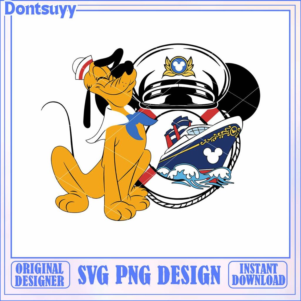 Pluto Disney Cruise SVG PNG Design - High-quality SVG and PNG files for ...