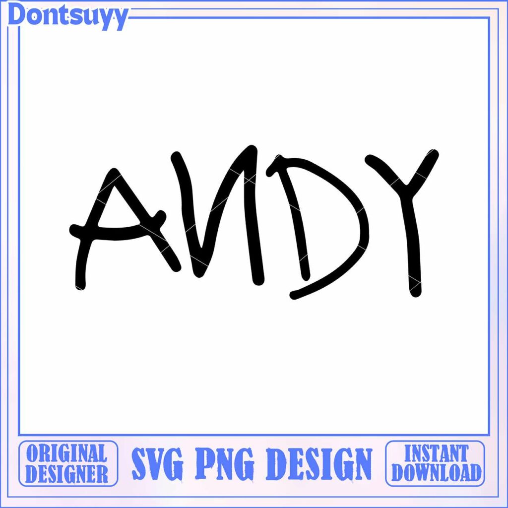 Personalized Andy PNG Design, ideal for custom gifts and crafts - High ...
