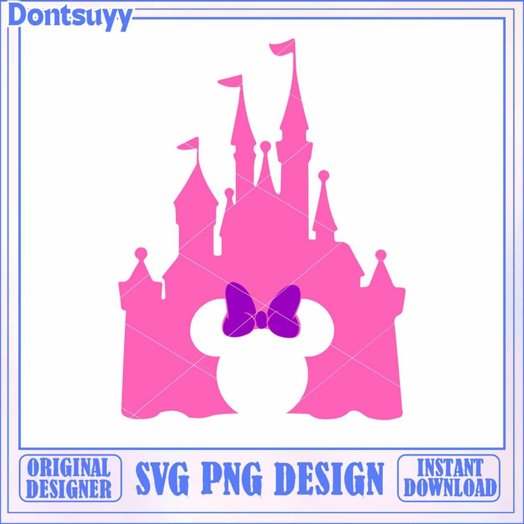 Minnie Mouse Castle SVG PNG - High-quality SVG and PNG files for ...