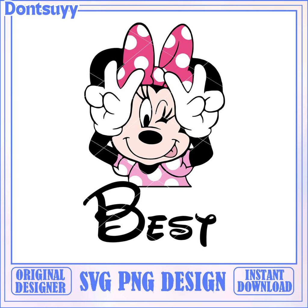 Minnie Mouse Best Friend SVG PNG - High-quality SVG and PNG files for ...
