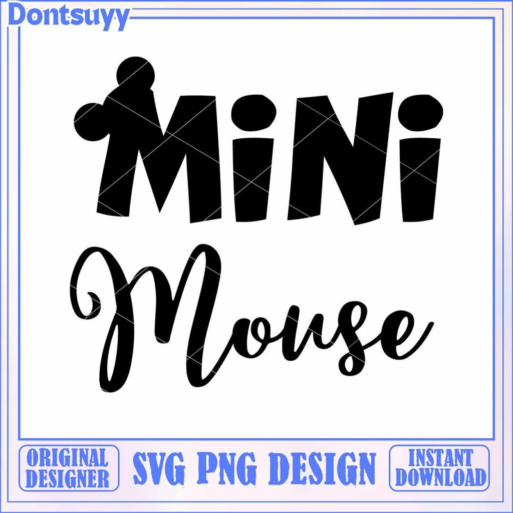 Mini Mouse SVG PNG Design - High-quality SVG and PNG files for creative ...