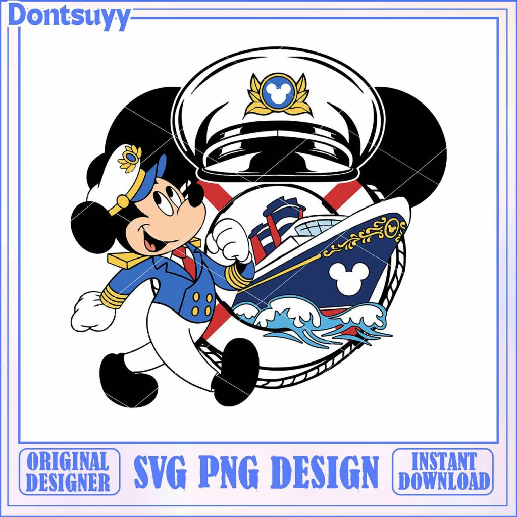 Mickey Mouse Captain PNG Design, perfect for fun projects and gifts ...