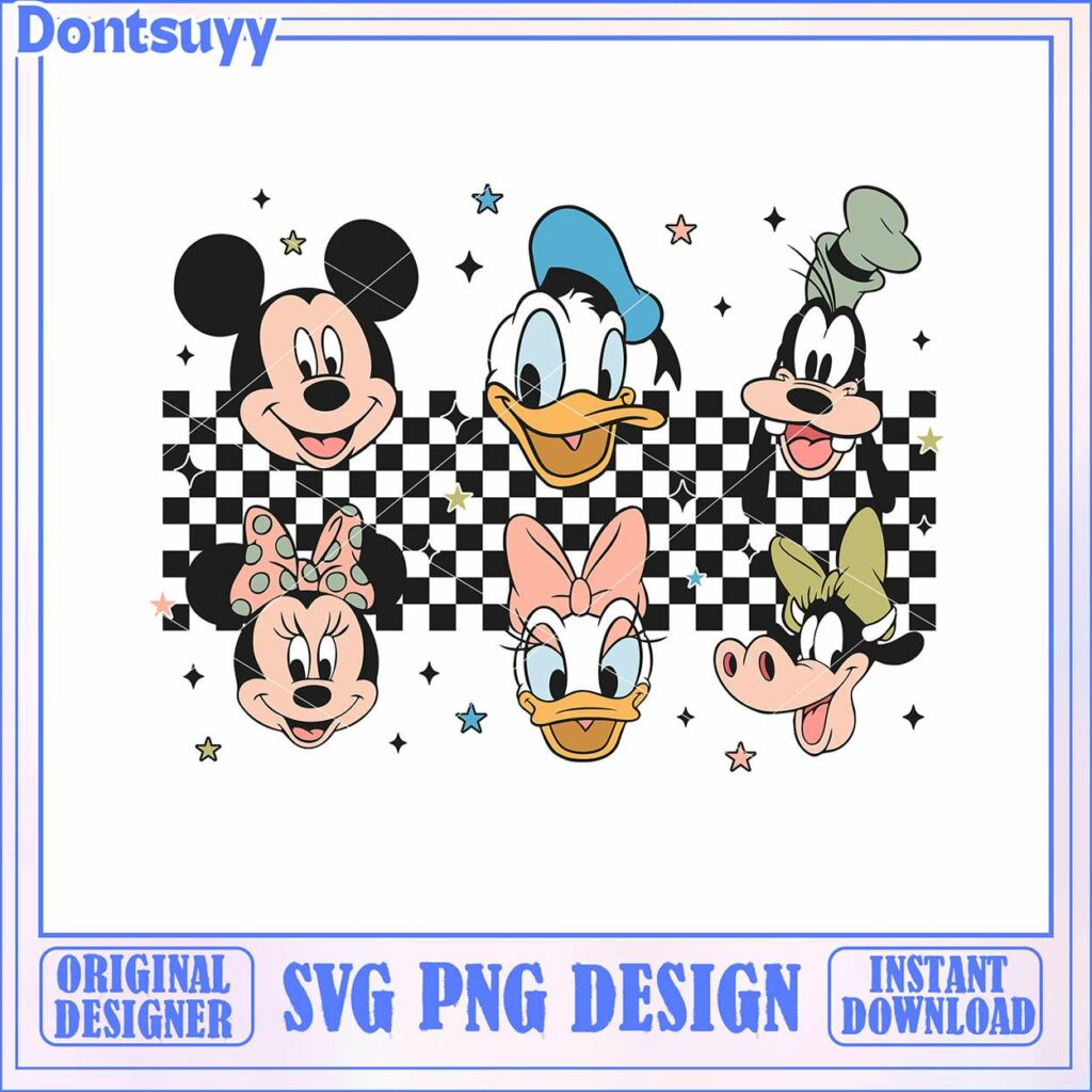Mickey and Friends Character Design for Creative Projects, Instant ...