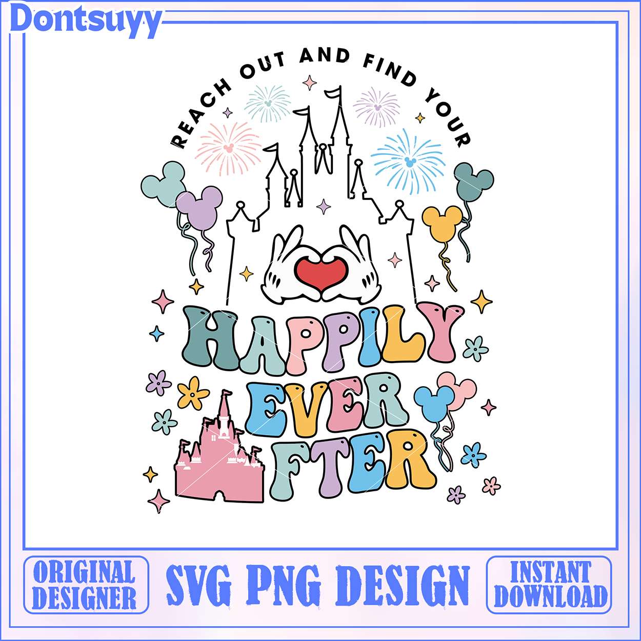 Happily Ever After Disney SVG PNG - High-quality SVG and PNG files for ...