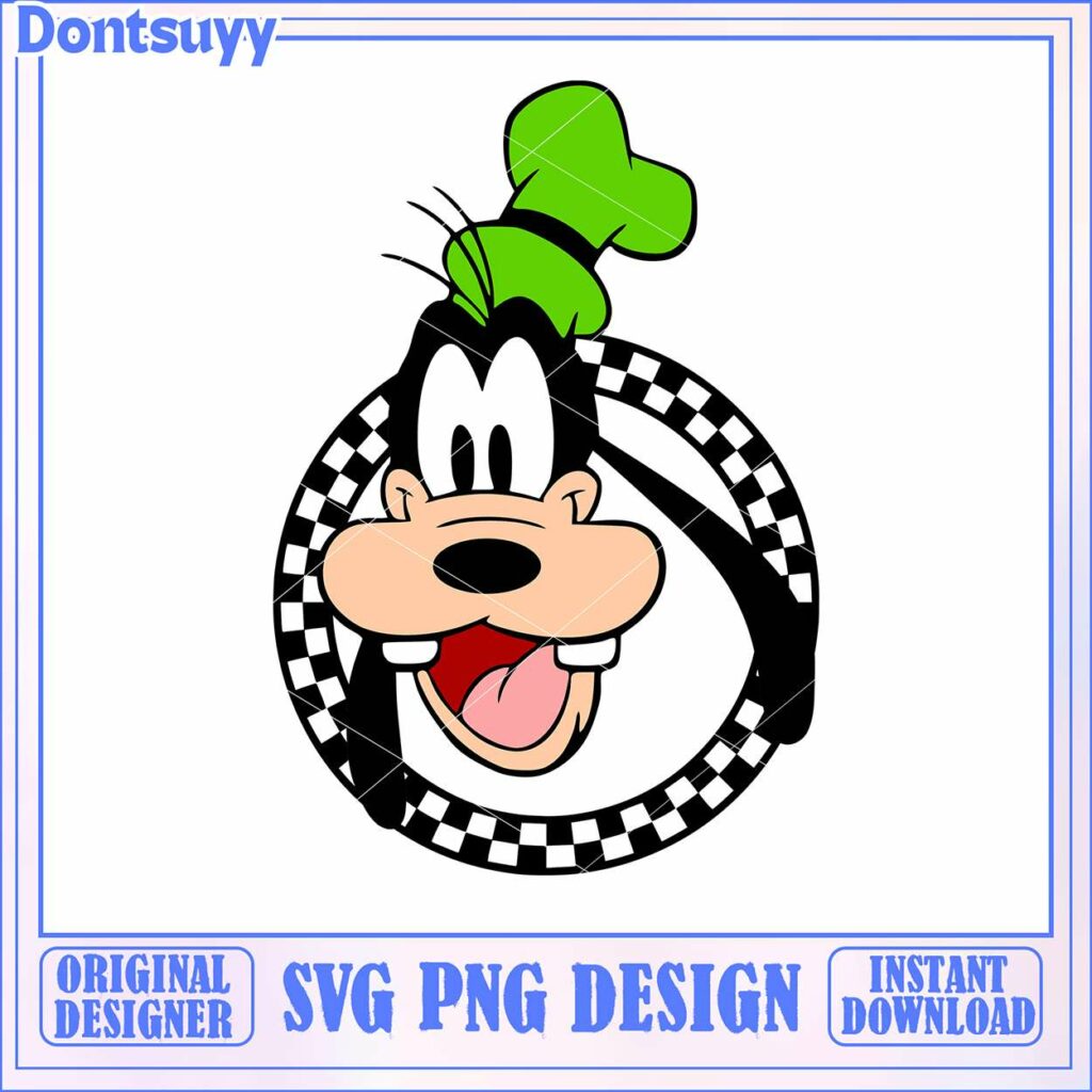 Goofy Character PNG Design for Instant Download, Fun SVG Art - High ...