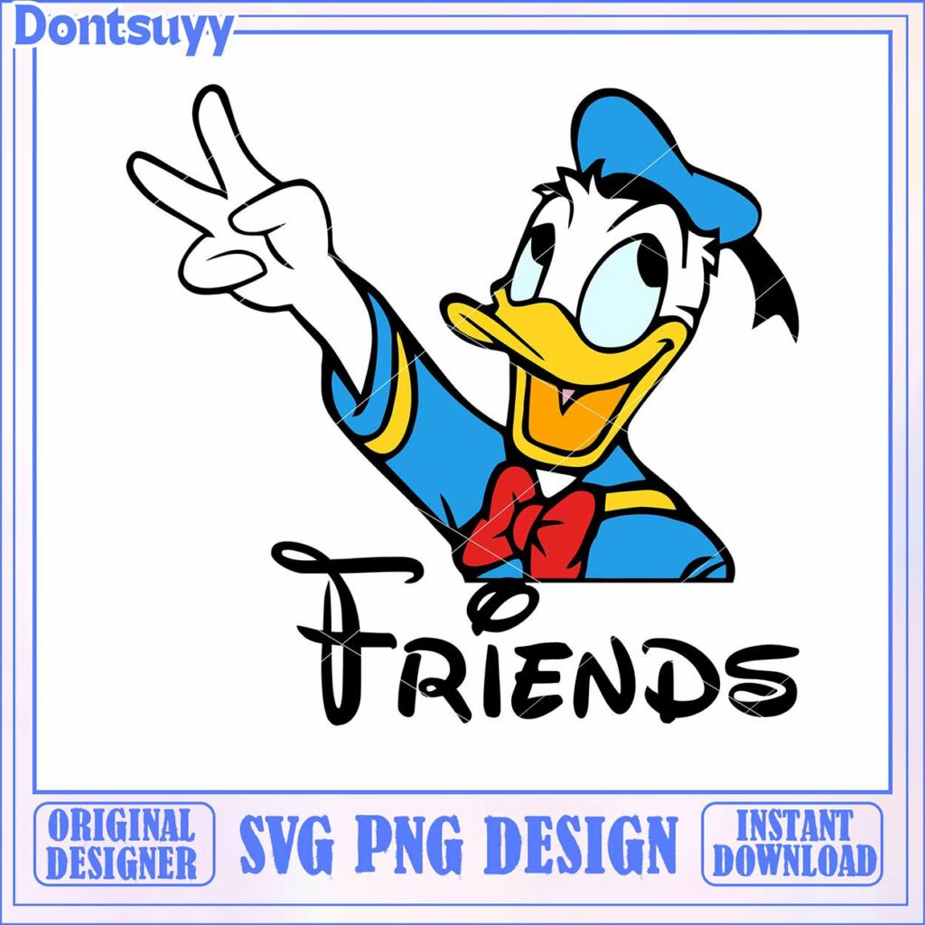 Donald Duck Friends SVG PNG - High-quality SVG and PNG files for ...