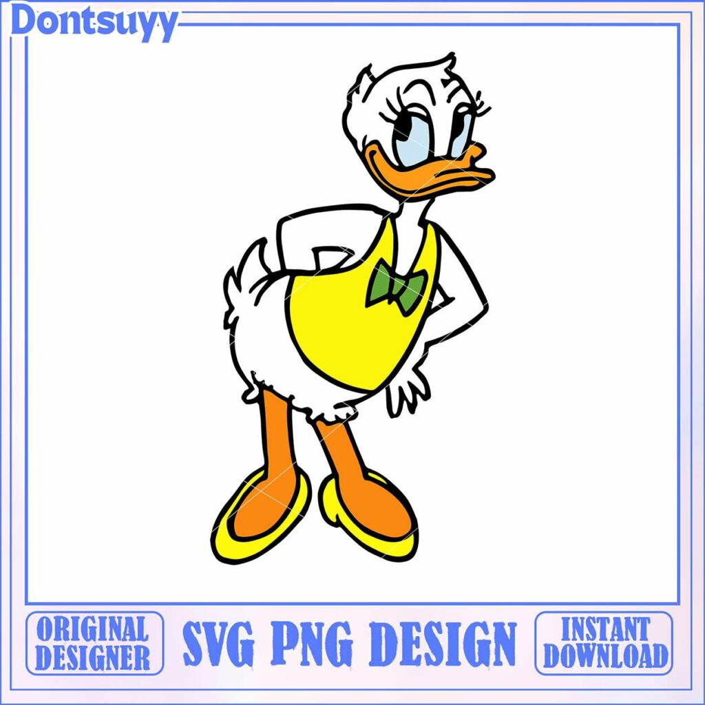Daisy Duck SVG PNG Design Instant Download - High-quality SVG and PNG ...