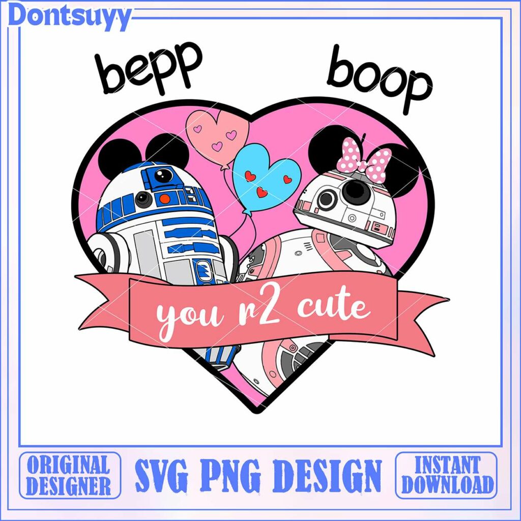 Cute R2D2 and BB-8 Design for Downloads, Perfect for Gifts and Crafts ...