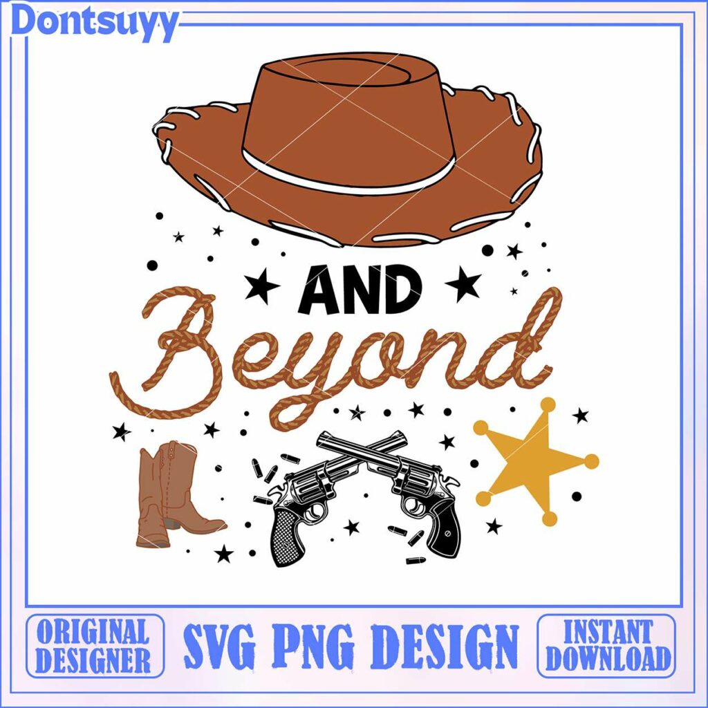 Cowboy Hat and Beyond Design for Western Themes, Instant Download PNG ...