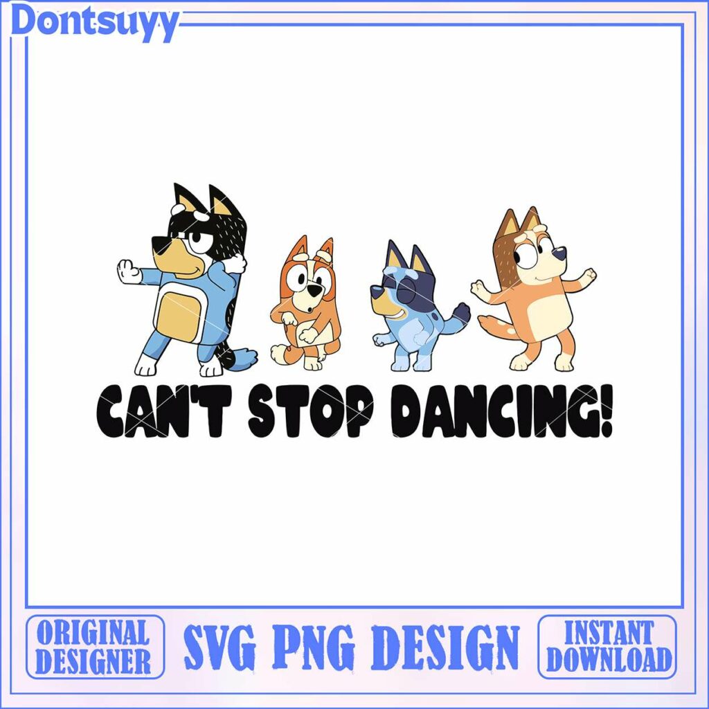 Bluey Dancing SVG PNG Download - High-quality SVG and PNG files for ...