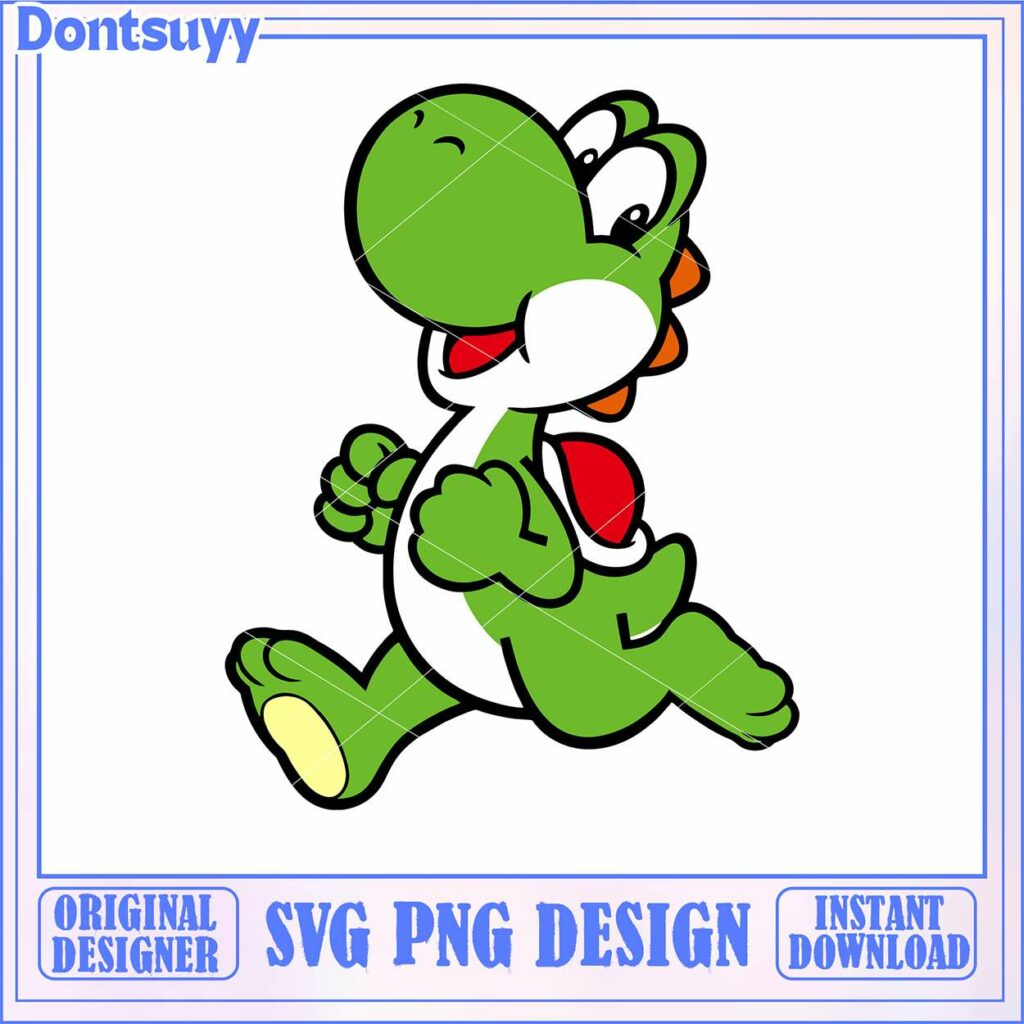 Yoshi Character Illustration, Perfect for SVG and PNG Designs - High ...