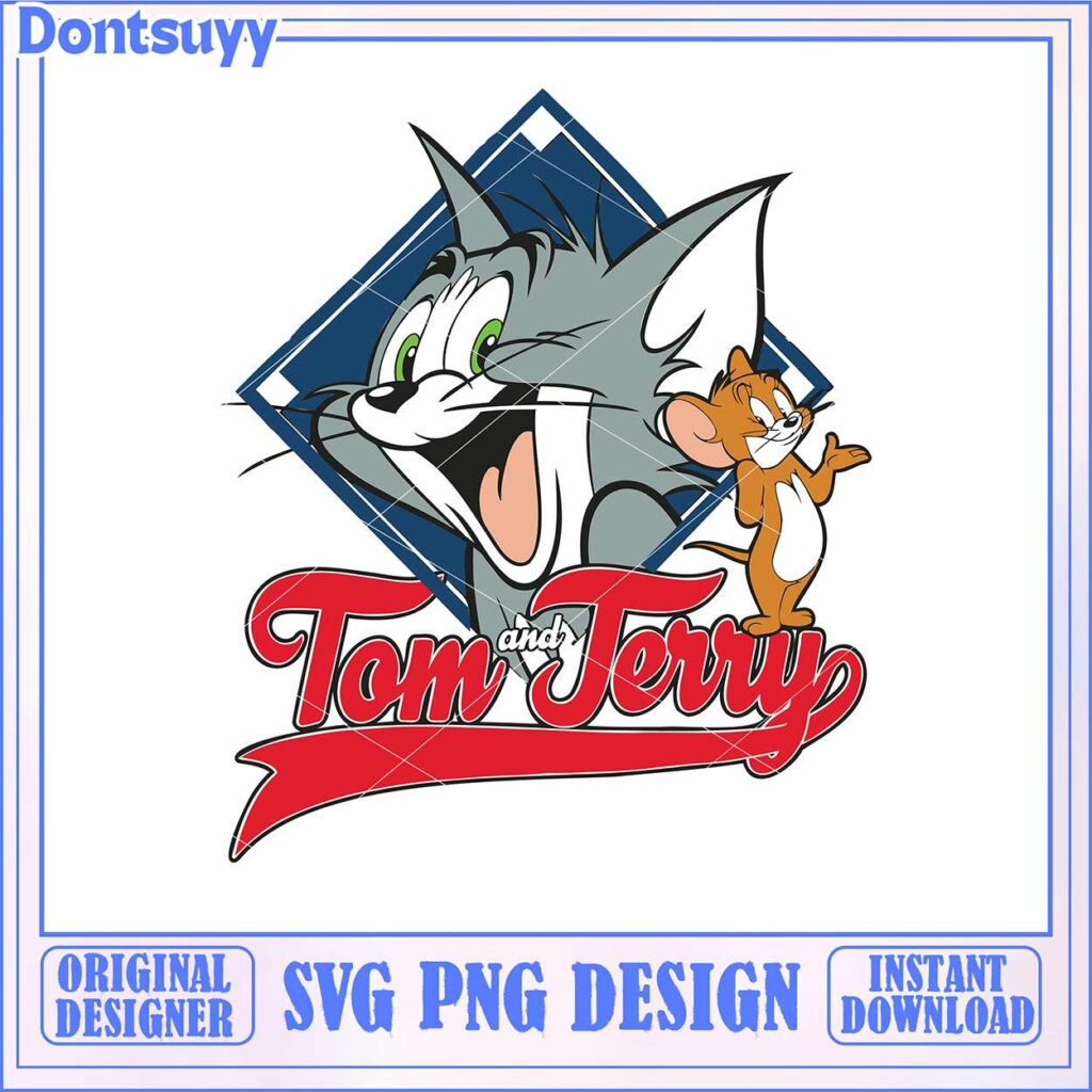 Tom and Jerry SVG PNG, Instant Download - High-quality SVG and PNG ...