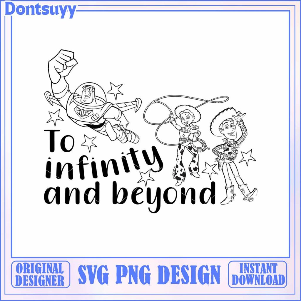 To Infinity and Beyond Coloring Page, Fun for Kids and Adults - High ...