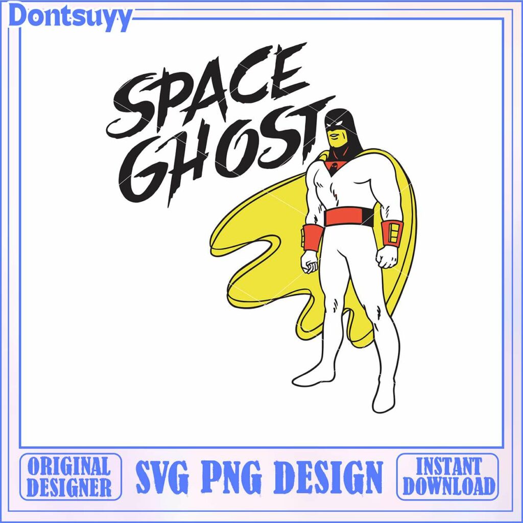 Space Ghost SVG PNG, Instant Downloadable Design - High-quality SVG and ...