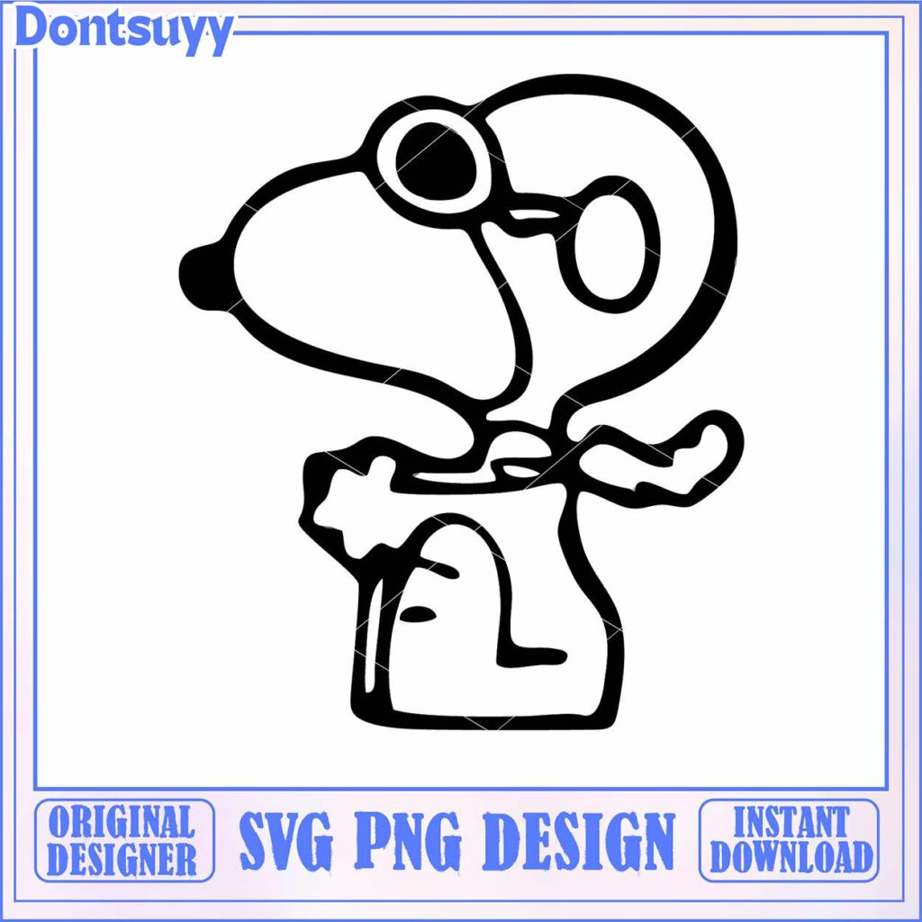 Snoopy Dog Silhouette Design, Perfect for Craft Projects and Decor ...