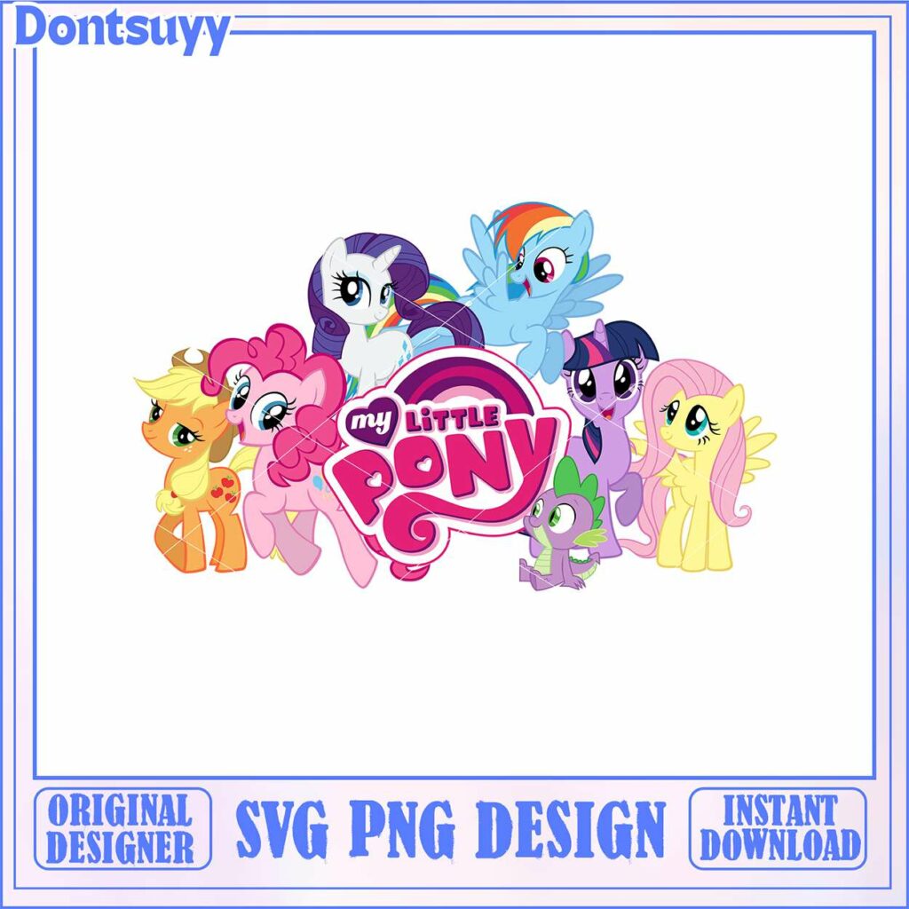 My Little Pony SVG, PNG Downloadable Design - High-quality SVG and PNG ...