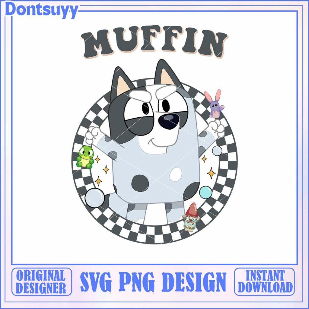 Muffin character art for kids, SVG and PNG design download available ...