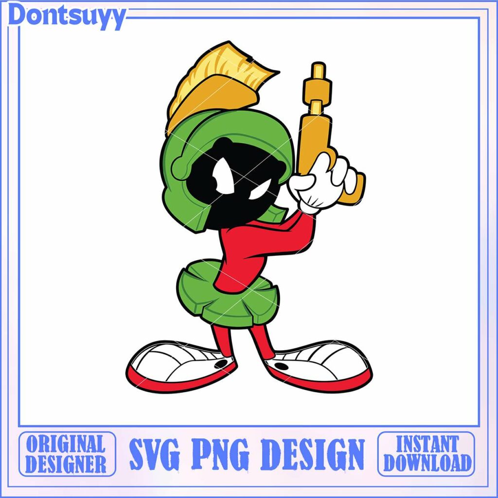 Marvin the Martian SVG PNG Design, Instant Download for Crafts - High ...