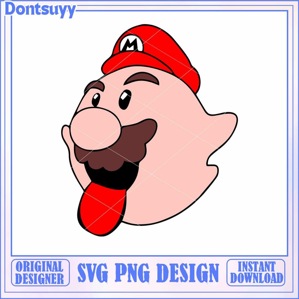 Mario Ghost Character SVG PNG Download, Fun and Playful Design Art ...